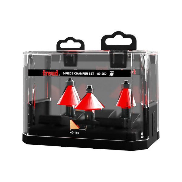 Freud 89-250 3 Piece Chamfer Bit Set – Way Source