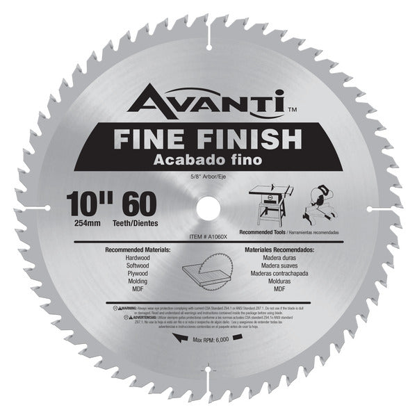 Avanti A1060X Avanti 10" X 60t Fine Finish – Way Source