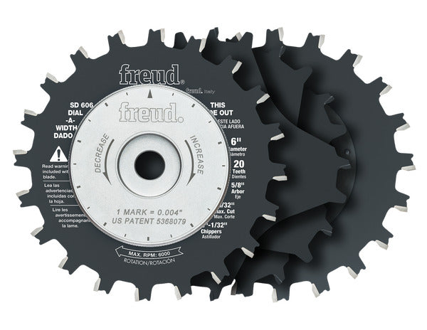 Freud SD606 6" Dial-A-Width Stacked Dado Sets – Way Source
