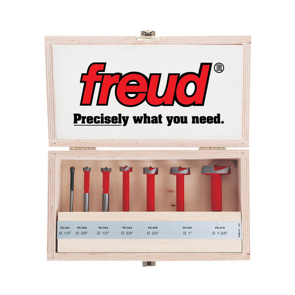 Freud FC-107 1/4" to 1-3/8" (Dia.) 7pc. Forstner Bit Set – Way Source