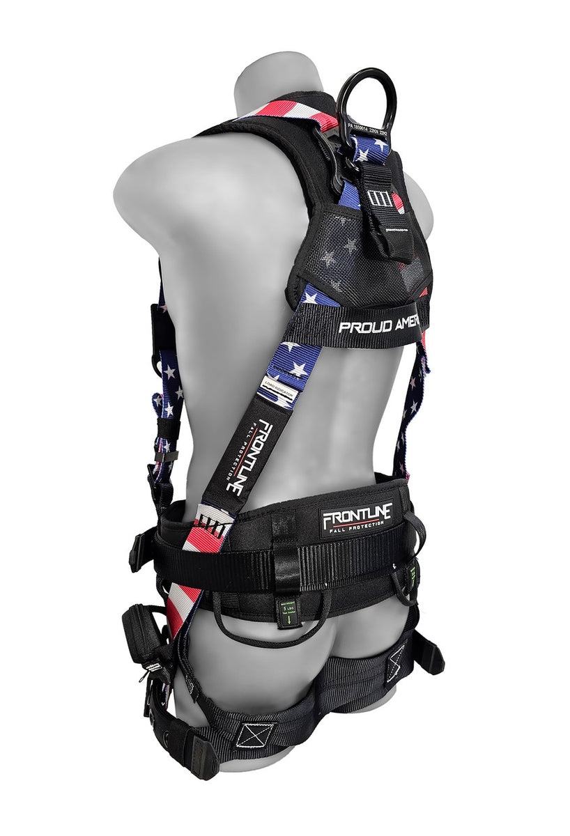 Frontline 110CTB-AM American Style Full Body Harness with Aluminum Har ...