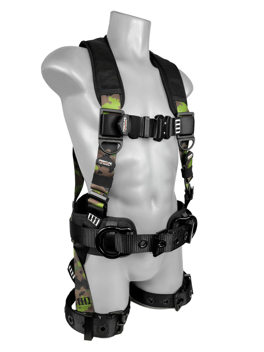 Frontline 110CTB-CF Camouflage Full Body Harness with Aluminum Hardwar ...