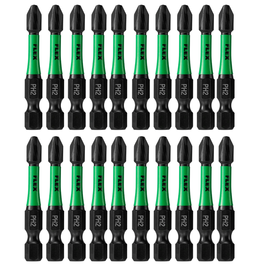 FLEX FA101002-20 2" PH2 Impact Driver Bit 20 Bulk – Way Source