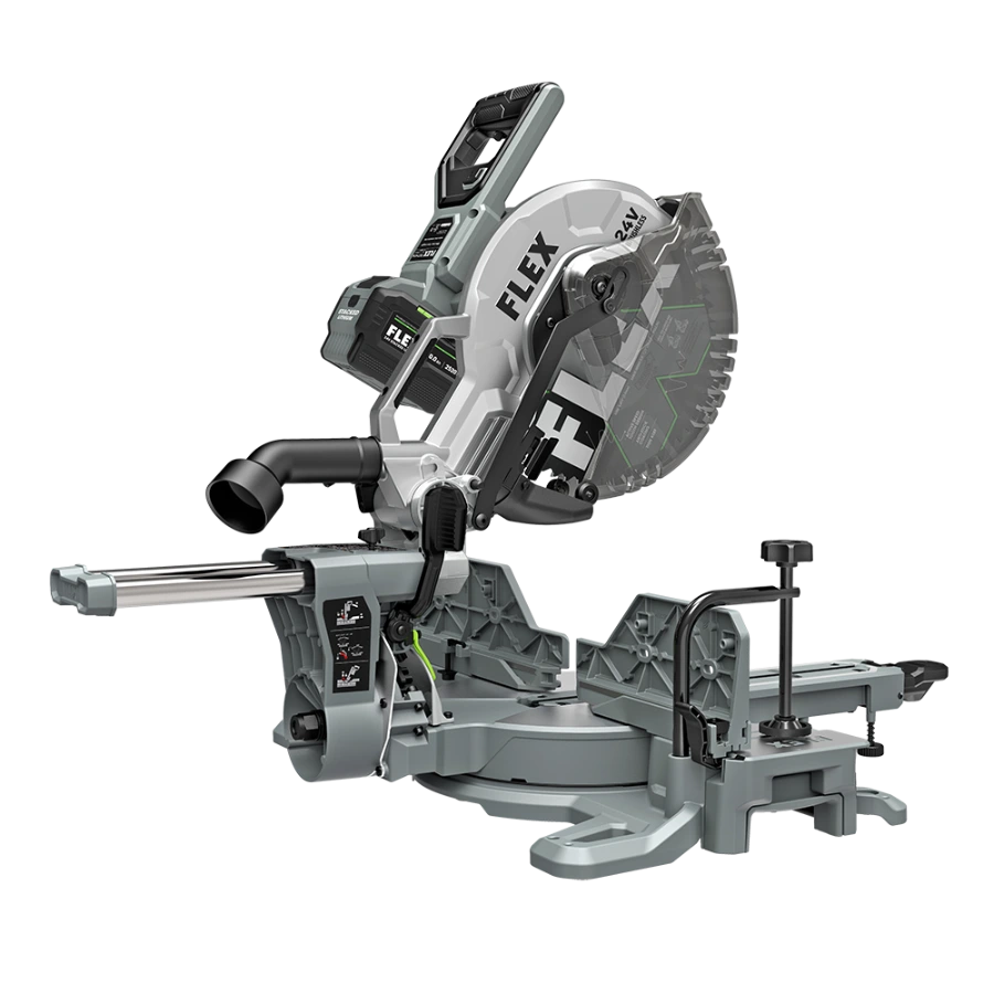 FLEX FX7141A-1J 12" Dual Bevel Sliding Compound Miter Saw Stacked Lith ...