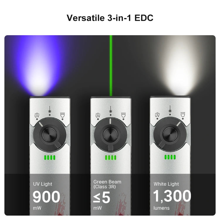 OLIGHT ARKFELDPRO3RSTARS Arkfeld Pro Flat EDC Flashlight with LED Ligh ...