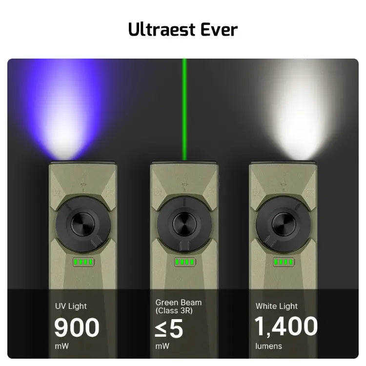 OLIGHT ARKFELDULTRAOLG Arkfeld Ultra 3-in-1 EDC Flashlight with O-alum ...