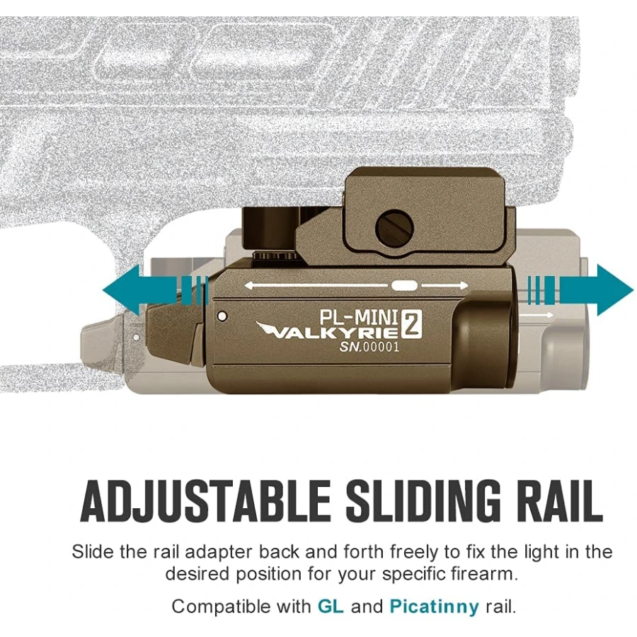 OLIGHT PLMINI2DT PL-MINI 2 Valkyrie Tactical Light - Desert Tan – Way ...