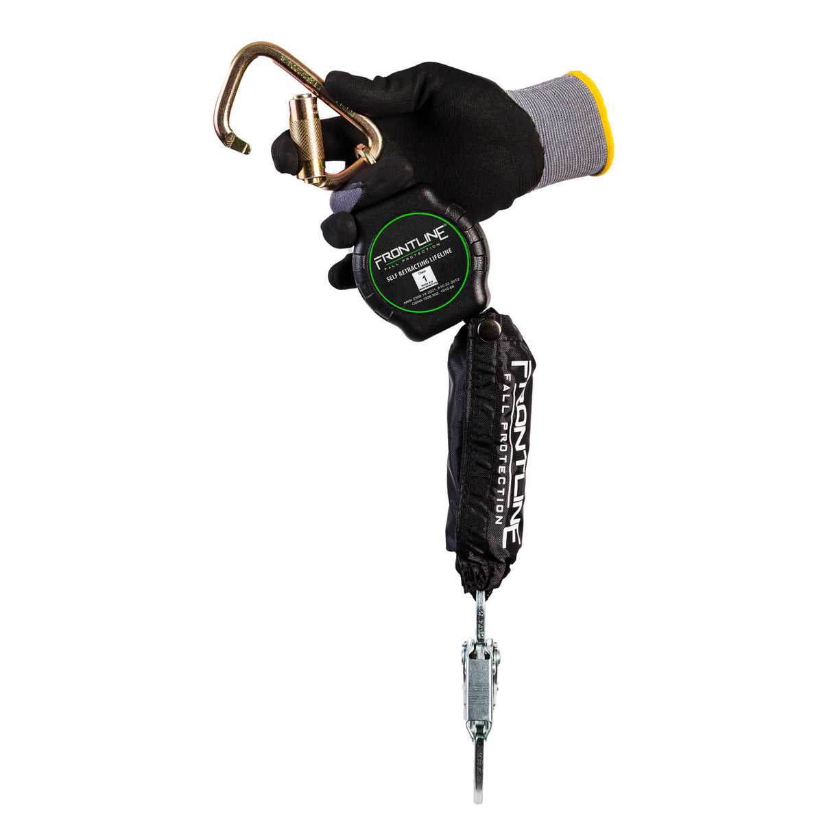 Frontline RPA12S Aramid Fiber Web Single Leg SRL with Steel Snap Hook ...