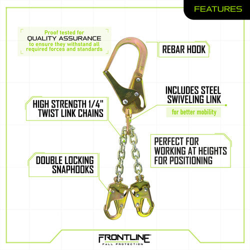 Frontline PSSW2R Rebar Positioning Chain Assembly with Swivel – Way Source