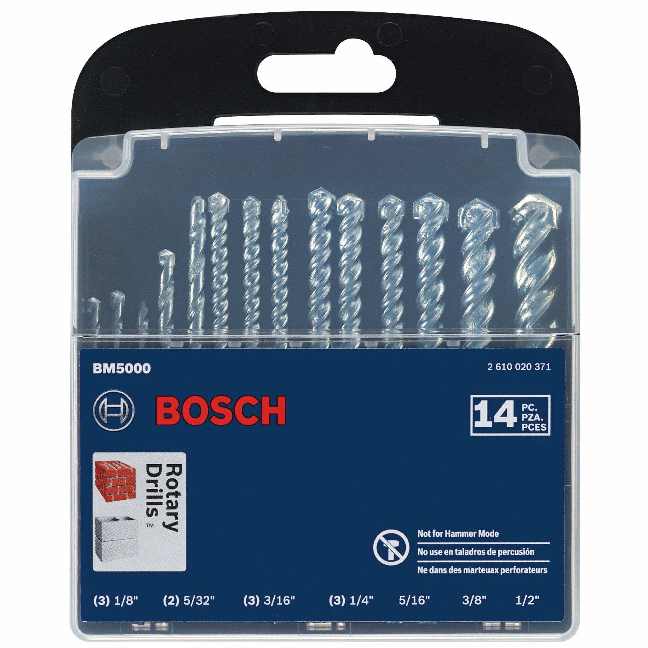 BOSCH BM5000 14 pc. Fast Spiral Rotary Masonry Bit Set – Way Source