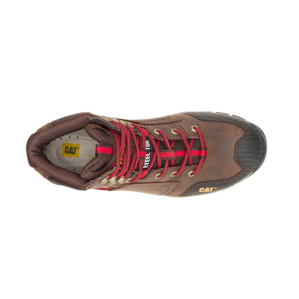 CAT P90614 Navigator Mid Waterproof Steel Toe Work Boot Clay – Way Source