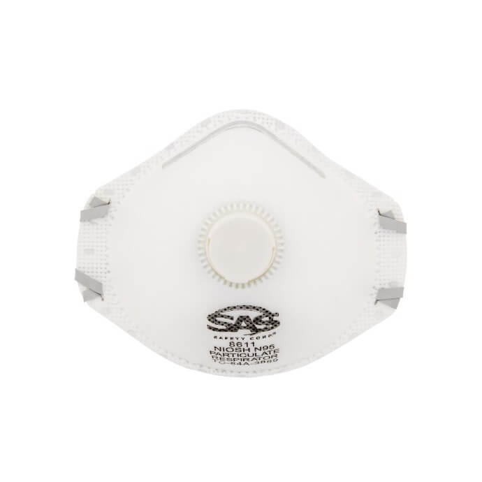 SAS 8611 N95 Valved Particulate Respirator - 10/bx – Way Source