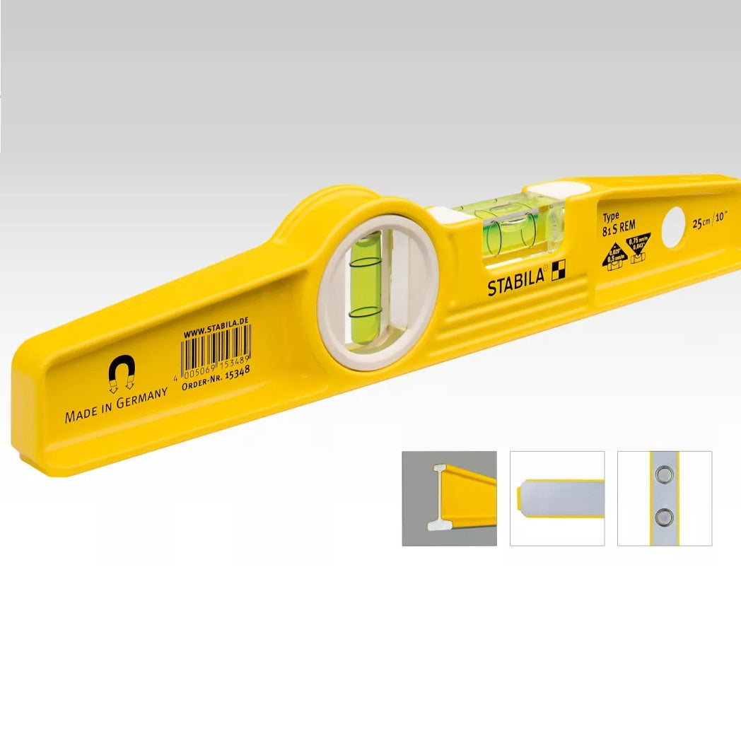 Stabila 48380 Magnetic 3 Spirit Level Set - 24 inch 48 inch 10 inch To ...